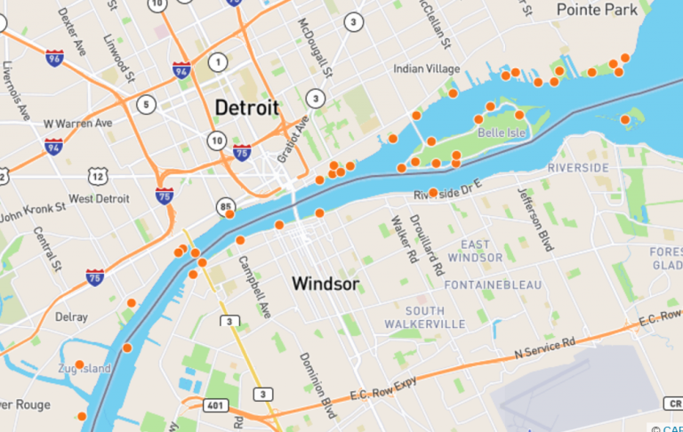 The Detroit River: Planning a Visit? Here's Information [MAP] - WDET ...