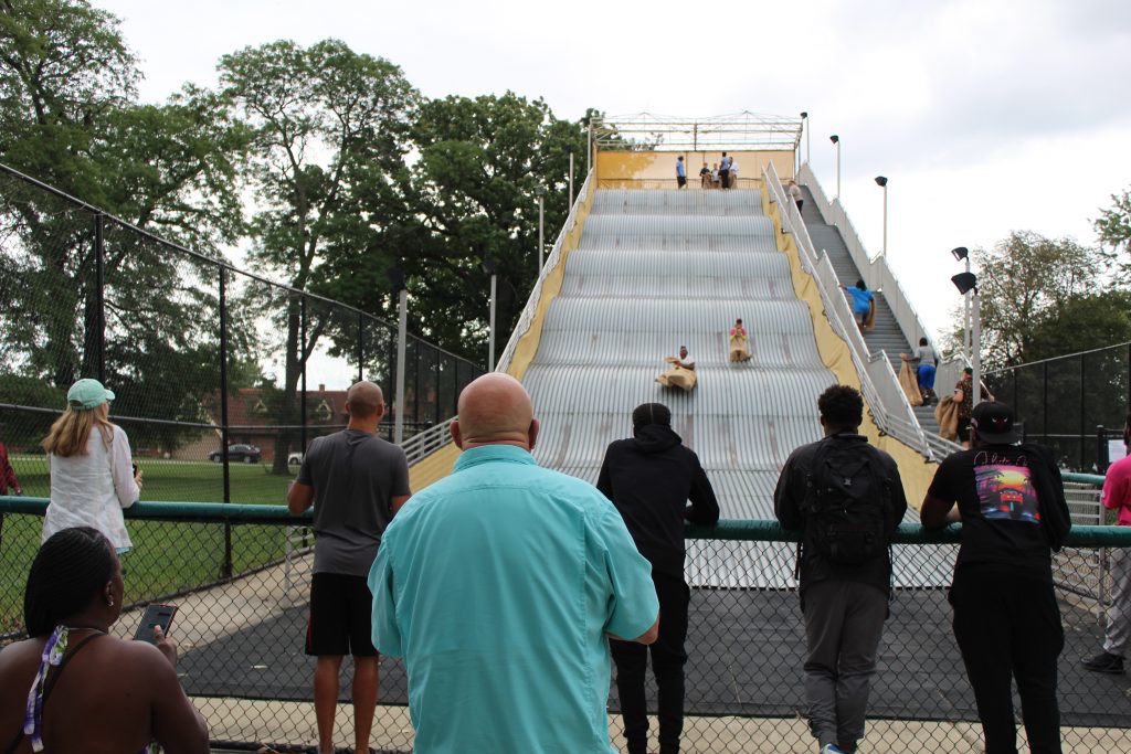 The Belle Isle giant slide is back after a bumpy start - WDET 101.9 FM