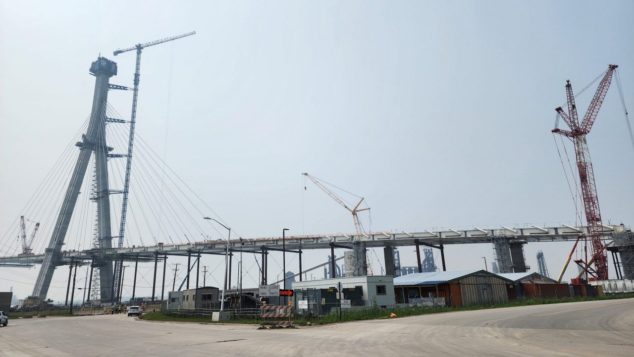 Construction moving forward on Gordie Howe International Bridge - WDET ...