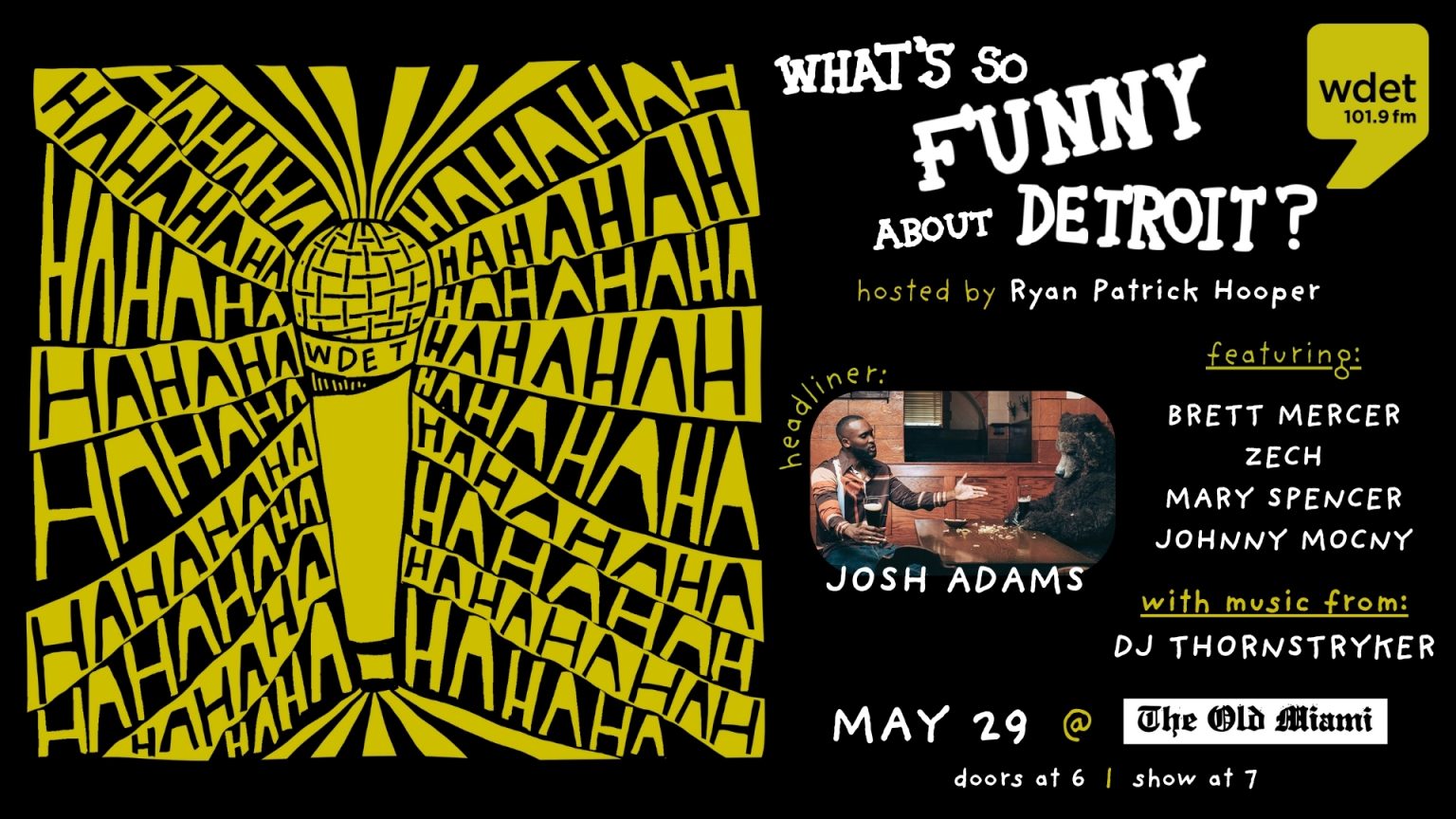 WDET's 'What's So Funny About Detroit?' Comedy Showcase - WDET 101.9 FM